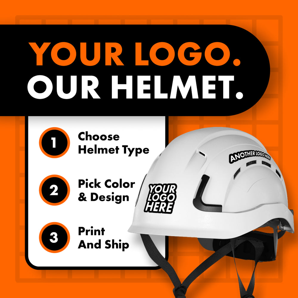 Custom Logo Type 2 Helmets | ANSI Z89.1 & EN12492 | Defender H2