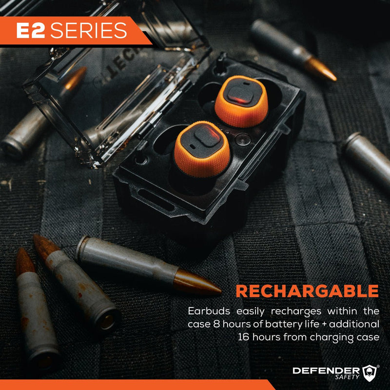 DECITECH™ E2 Electronic Active In-Ear Hearing Protection, 22 NRR