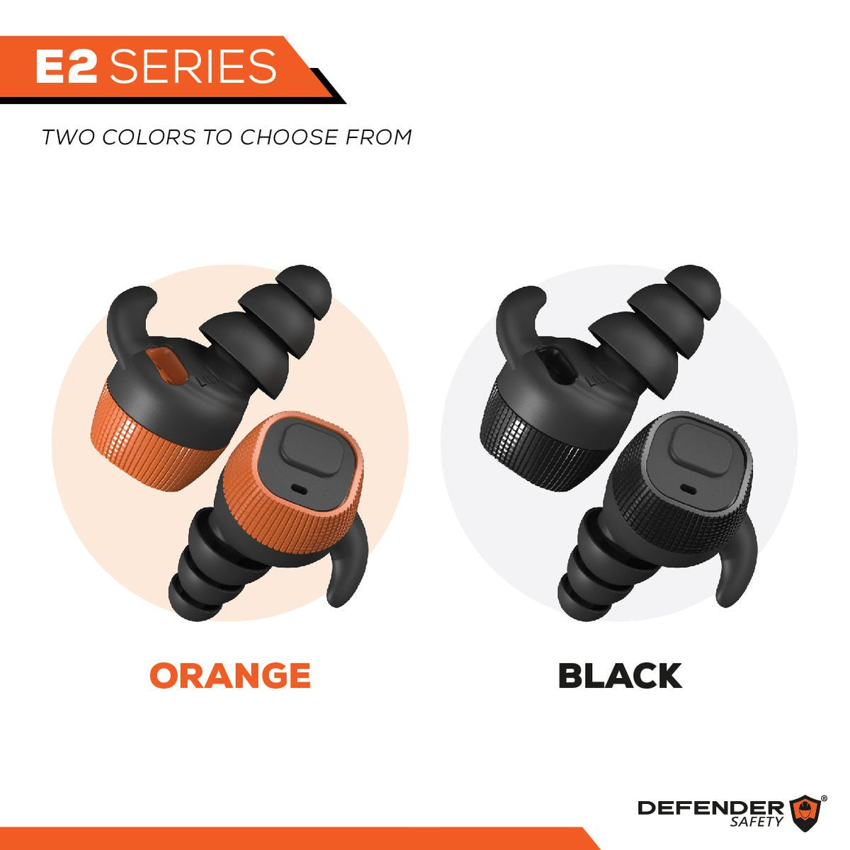 DECITECH™ E2 Electronic Active In-Ear Hearing Protection, 22 NRR