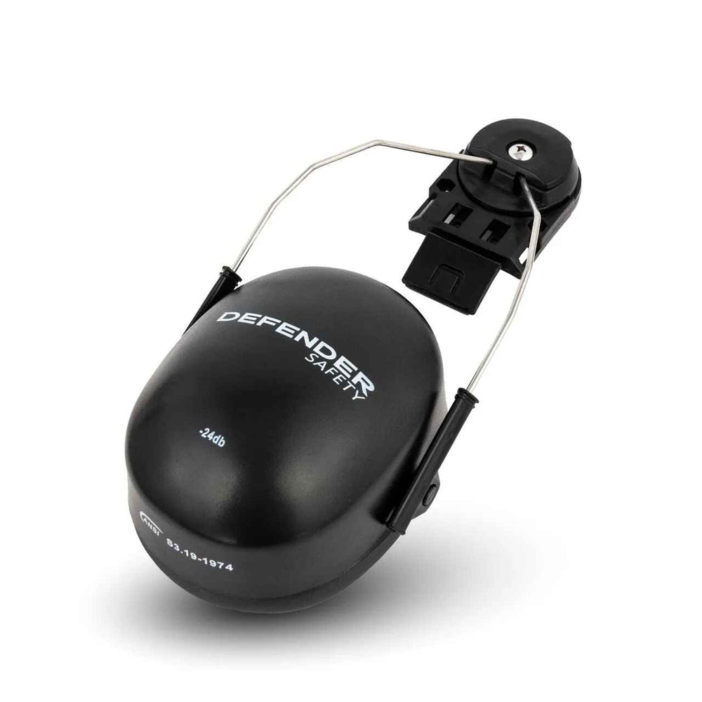 Defender Safety Earmuffs, 24 NNR, ANSI S3.19