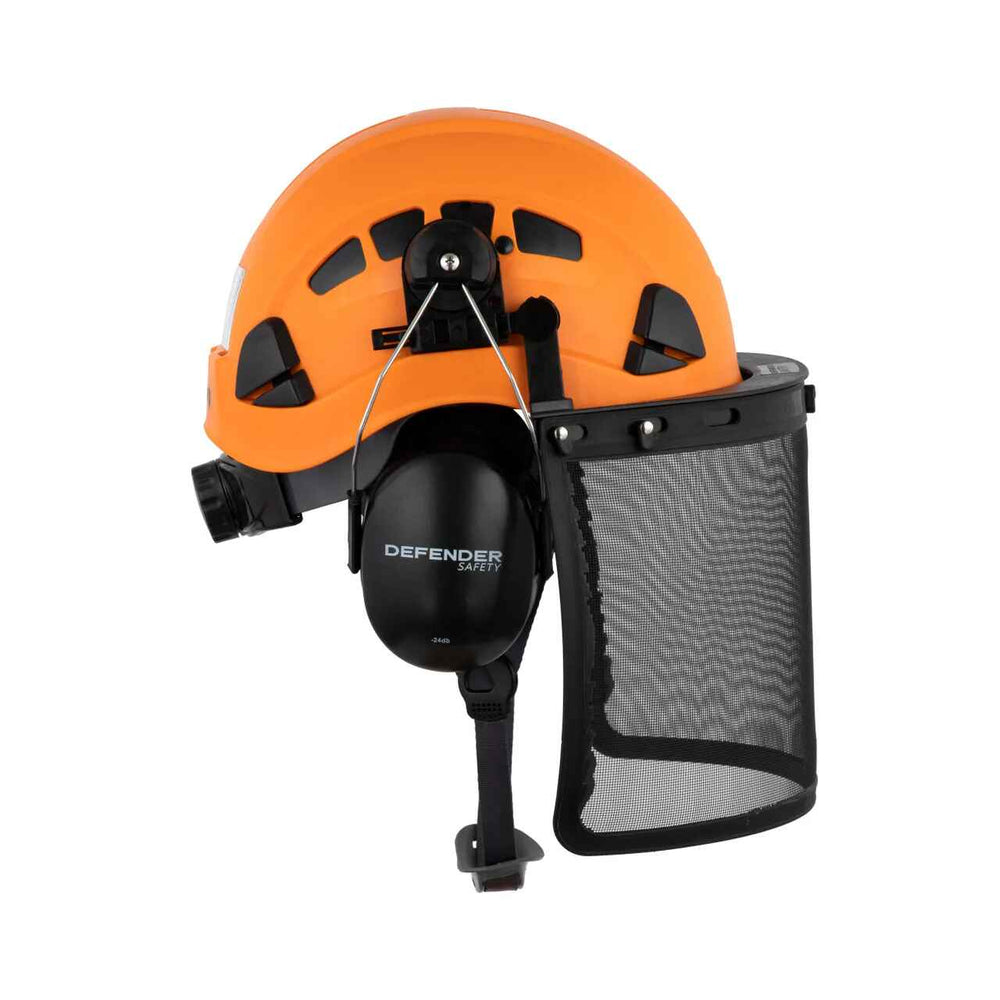 H1-CH Arborist Helmet for Forestry/Tree Safety + Hearing Protection