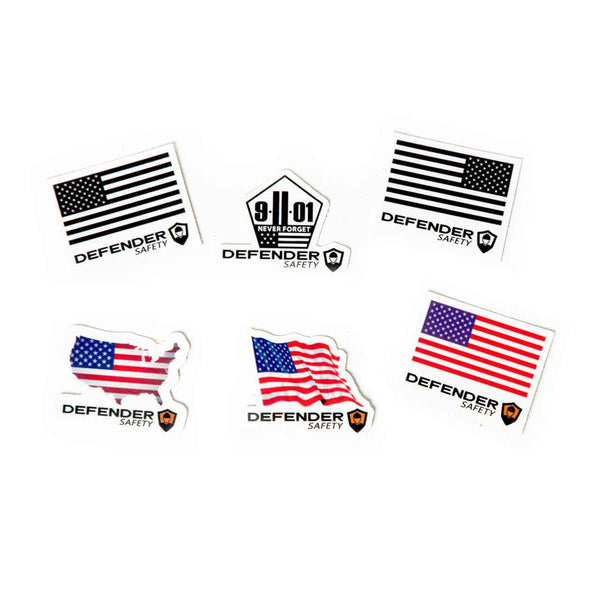 Patriotic Hard Hat Sticker Decal Pack